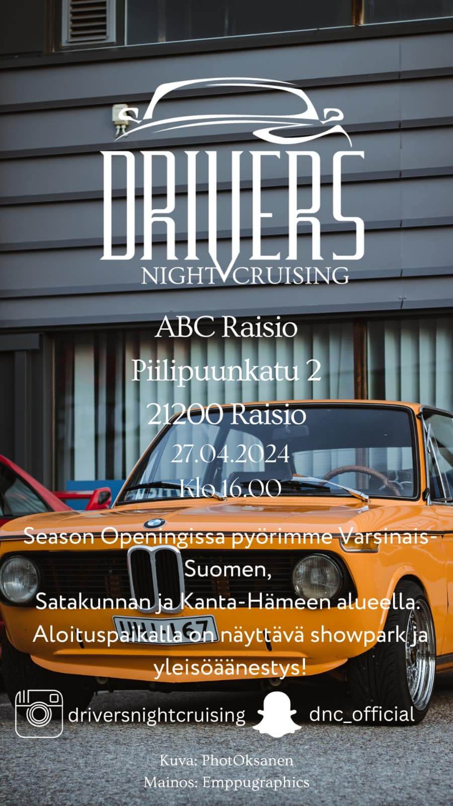 Drivers Night Cruising Raisio | Wheels.fi
