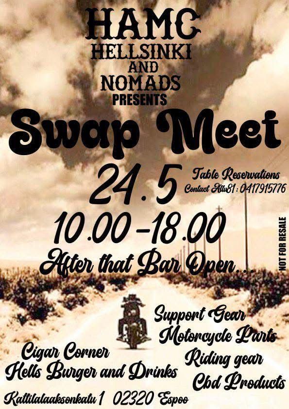 HAMC Helsinki and Nomads Swap Meet | Wheels.fi